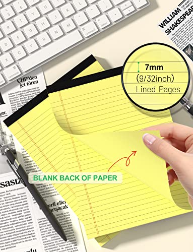 Snapklik.com : 10 Pack Legal Pads 6x9 Yellow Note Pads College Ruled ...