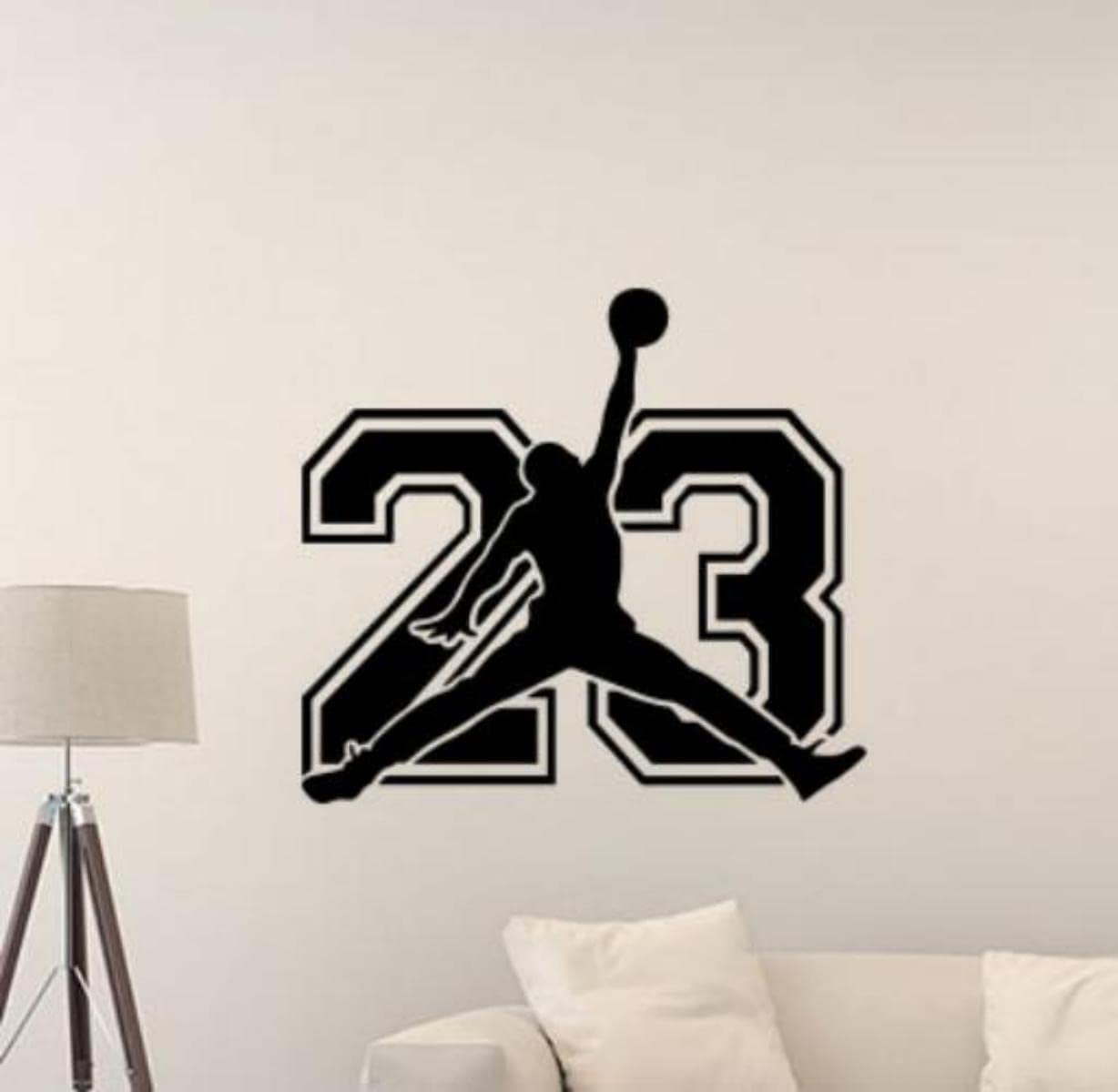 Amazon.com: 23 Peel & Stick Basketball Decal - Wall Art, Removable ...