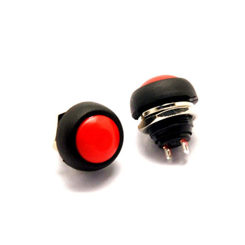 Snapklik.com : Momentary Push Button Switch Mini Round Switch Red 1PCS