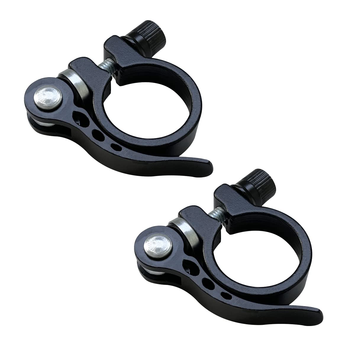 Amazon.com: 2pc Bike Seatpost Clamp, Aluminum Quick Bike Seat Clamp for ...