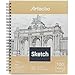 Artecho 9x12" Sketch Book, 100 Sheets (60 lb/90gsm), Spiral Bound, Art Supplies Sketch Pad ...