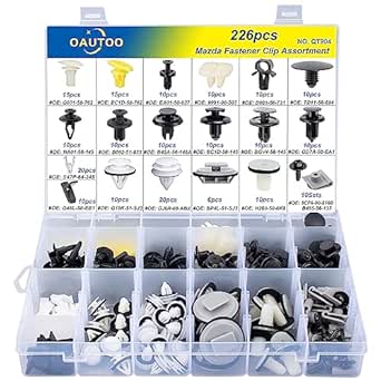 OAUTOO 226pcs for Mazda Body Interior and Exterior Retainer Fastener ...