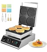 Amazon.com: VEVOR Waffle Maker 1200W Square Waffle Iron, Non-Stick ...