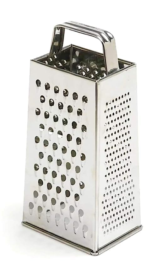 Stainless Steel Box Grater, 23 cm, 4-Sided Multi-Purpose Kitchen Tool ...