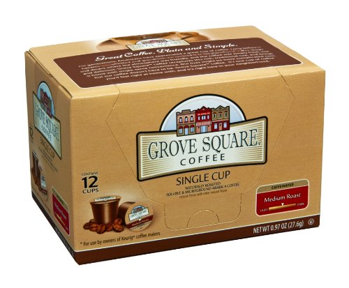 Amazon.com : Grove Square Coffee, Medium Roast, Single Serve Coffee Cup ...