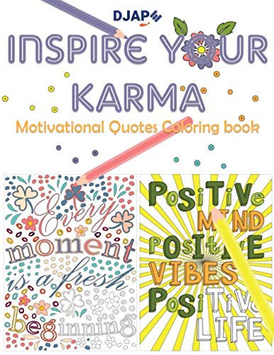 Amazon.com: Inspire Your Karma: Motivational Quotes Coloring Book ...