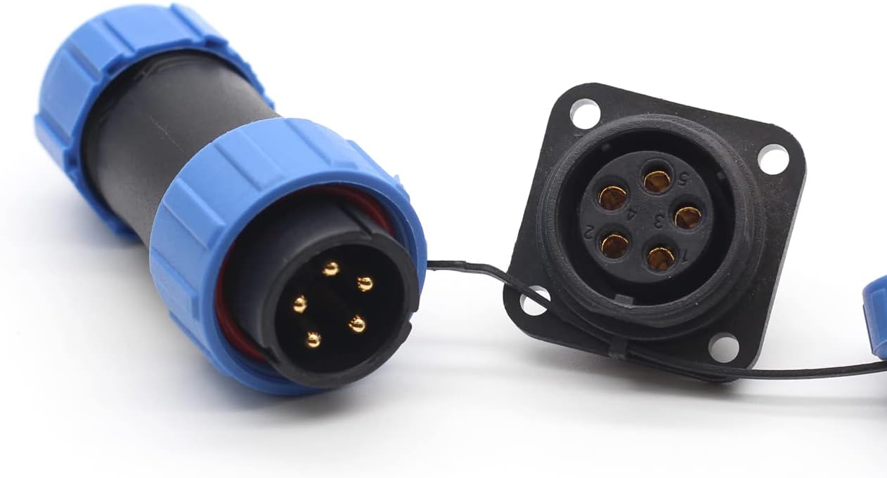 Amazon.com: SZJELEN SP21 2Pin-12Pin Panel Mount 21mm Waterproof ...