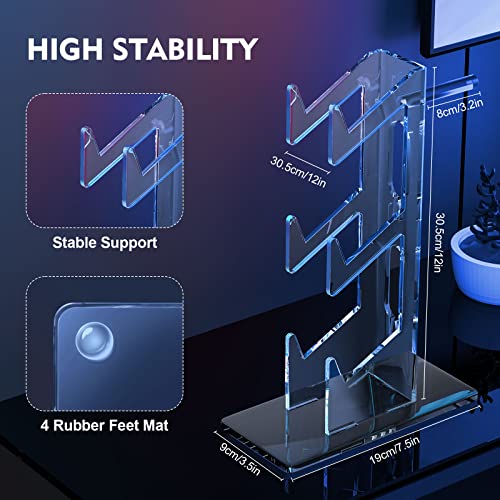 Snapklik.com : Game Controller Holder Headset Stand: Universal Dual ...