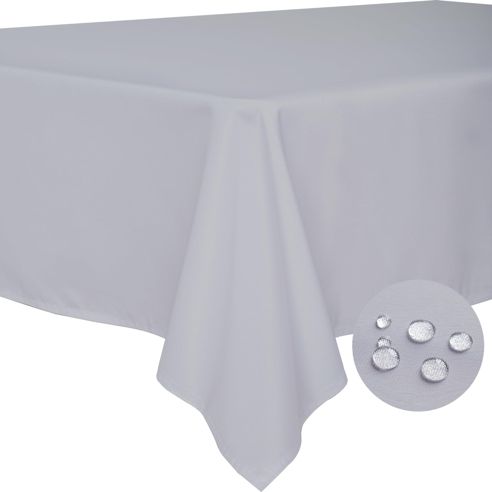 Amazon.com: BYDOLL Table Cloth Silver Gray 30x60 Inch Tablecloth for 4 ...