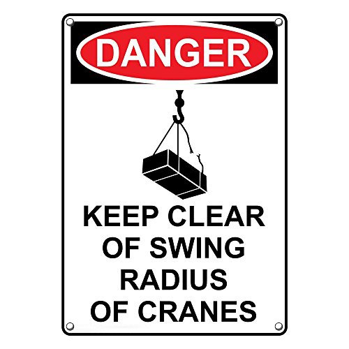 Amazon.com: Weatherproof Plastic Vertical OSHA Danger Keep Clear of ...