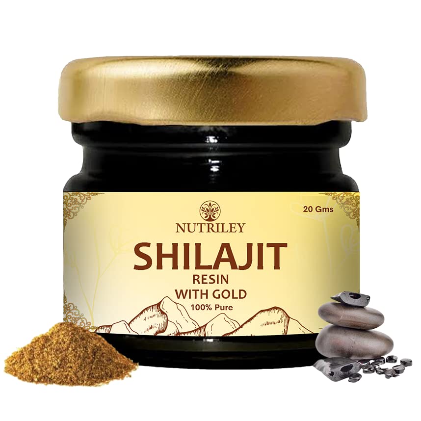 Nutriley Ayurvedic Shilajit Gold Resin | Contains 24 Carat Gold ...