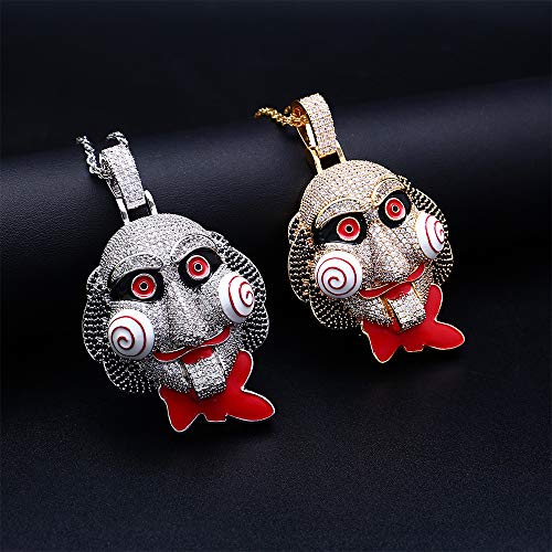 Buy Moca Hip Hop Iced Out Bling 6ix9ine Chain Clown 69 Tekashi69 ...