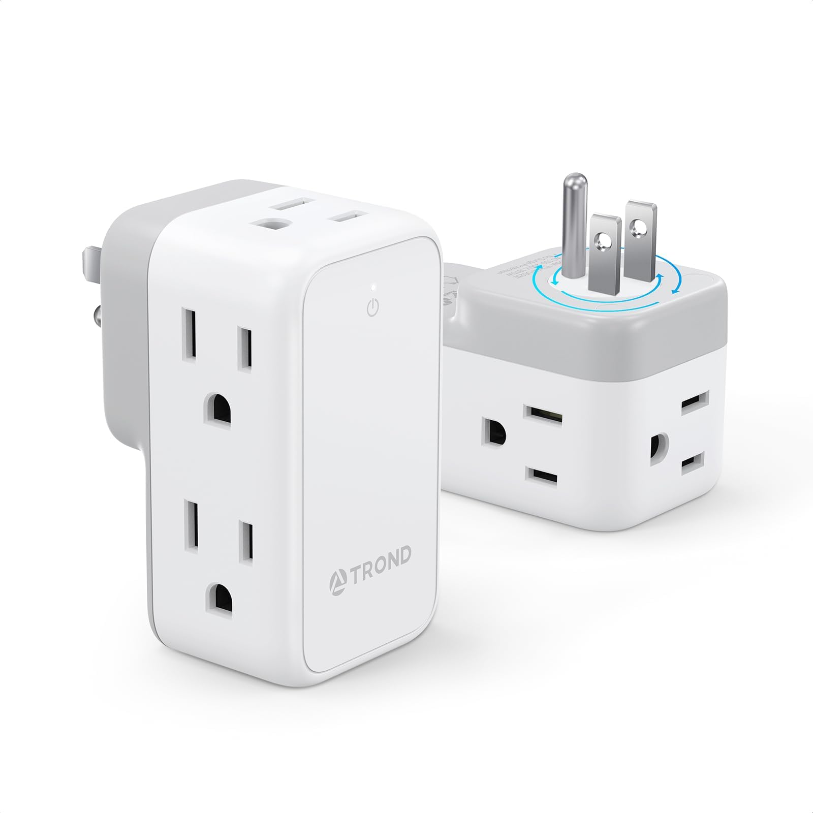 Amazon.com: TROND Wall Outlet Extender 2 Pack - Multi Plug Outlet ...