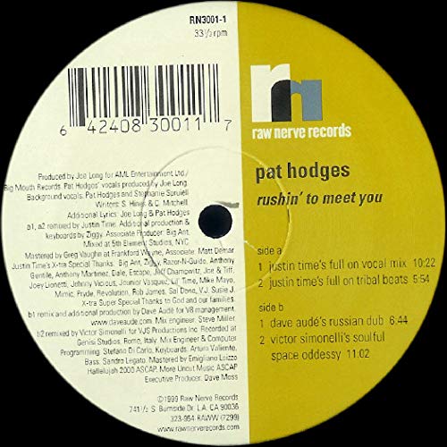 Amazon.com: Pat Hodges - Rushin' To Meet You - Raw Nerve Records - RN ...