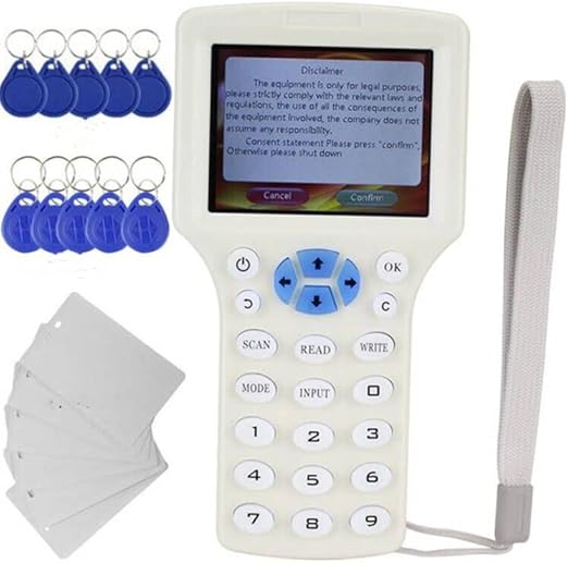 Amazon.com: English 10 Frequency RFID NFC Card Copier Reader Writer for ...