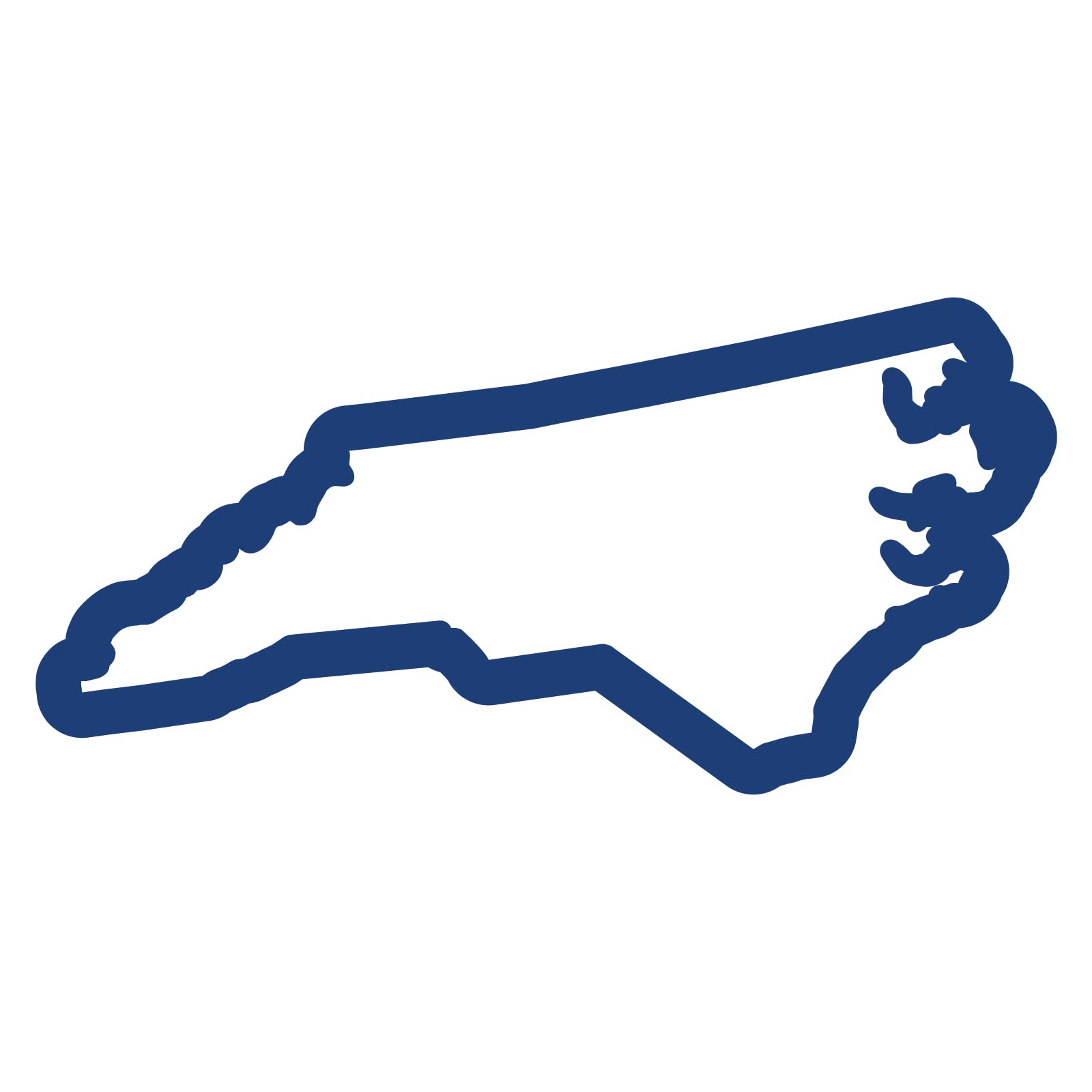 North Carolina State Outline North Carolina State Physical Wall Map