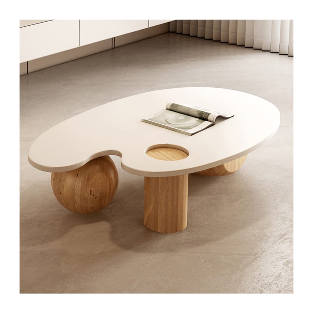 Oval Coffee Table, Modern Minimalist Living Room Center Table, Creative ...