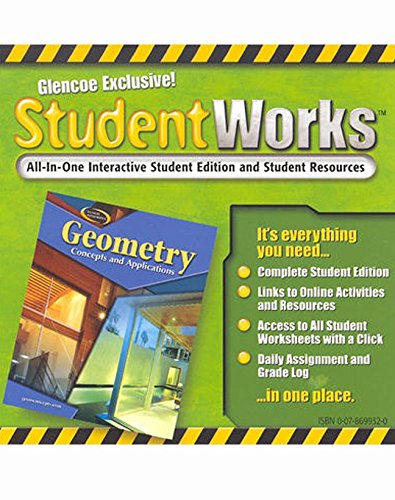 Amazon.com: Geometry: Concepts and Applications, StudentWorks CD-ROM (GEOMETRY: CONCEPTS ...