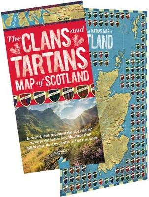 Amazon.com: The Clans and Tartans Map of Scotland (folded): A colourful ...
