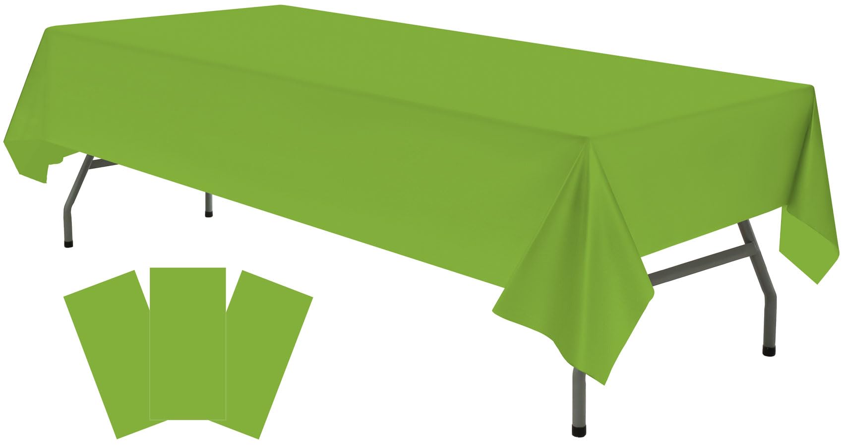 Amazon.com: Plastic Lime Green Tablecloths 3 Pack Emerald Green ...