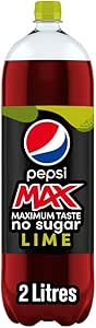 Pepsi Max Lime No Sugar Cola Bottle 2L : Amazon.co.uk: Grocery
