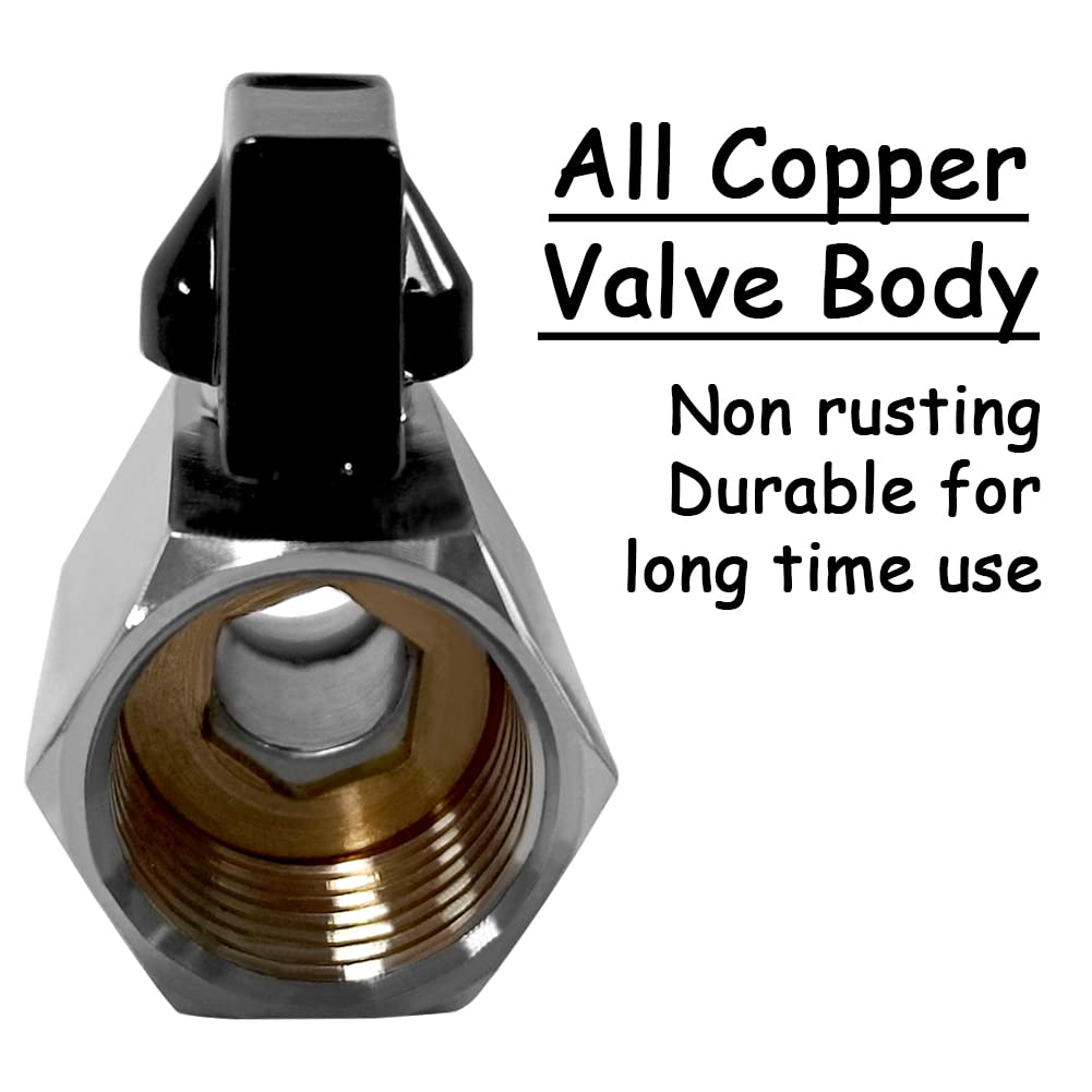 Snapklik.com : Shower Flow Control Valve, 1/2" NPT Female X Male Thread ...