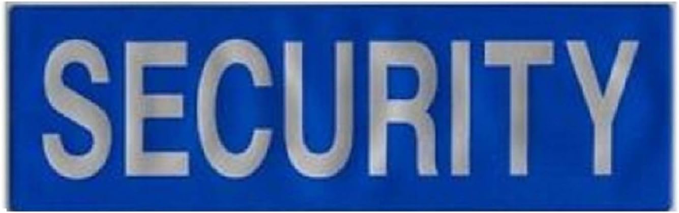 Encapsulated Reflective Hi Visibility Sew On Back Badge SECURITY ...