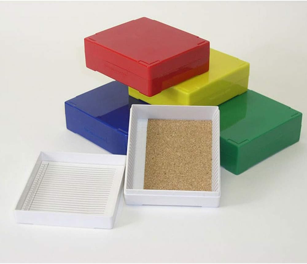 Amazon.com: Genesee Scientific 25 Slide Storage Box, Blue, Plastic ...