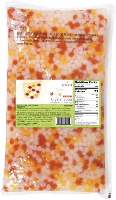 Amazon.com: Bossen Crystal Boba (Rainbow) : Grocery & Gourmet Food