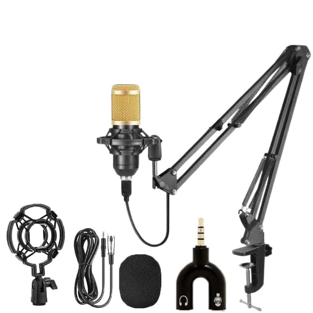 TECHBLAZE Professional Bm-800 Condenser Microphone Set 3.5Mm Jack ...