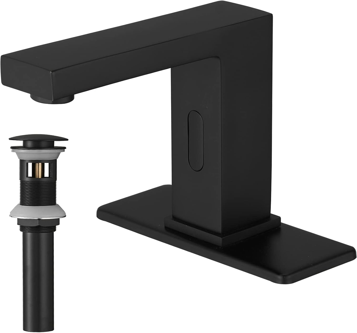 Greenspring Matte Black Touchless Bathroom Faucet Automatic Sensor ...