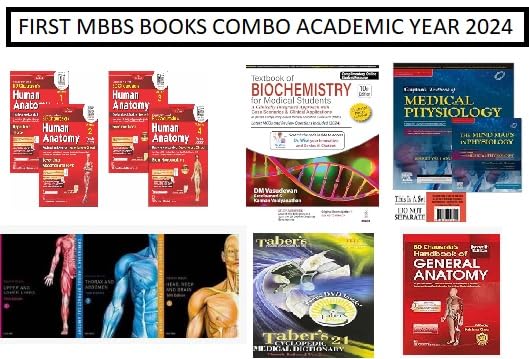 Buy FIRST MBBS BOOKS COMBO ACADEMIC YEAR 2024 - BD Chaurasia’s Handbook ...