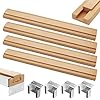 Wood Drawer Slides 4PCS 16 Inch Wooden Drawer Rails Classic Wood Center ...