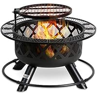 Amazon.com : BALI OUTDOORS Wood Burning Fire Pit with Quick Removable ...