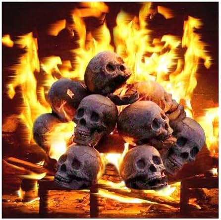 Amazon.com : Terrifying Human Skull Fire Pit 2025 Skull Fire Pit Head ...