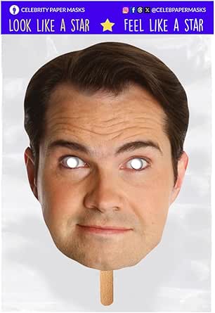 Amazon.com: Jimmy Carr Mask Celebrity Face Masks Comedian On A Stick ...