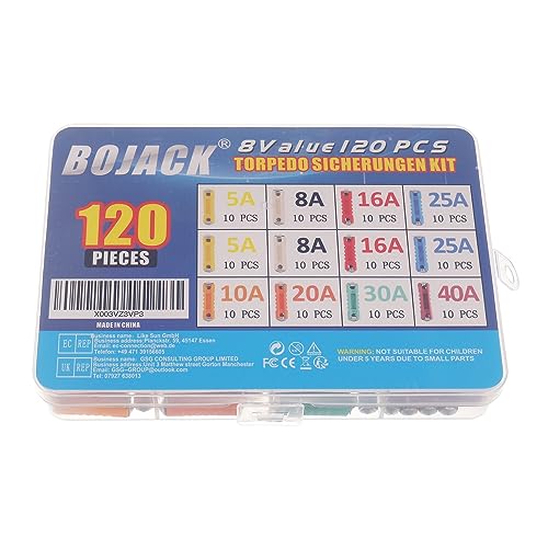 Snapklik.com : BOJACK 8 Types 120pcs Torpedo Fuses Set Torpedo Shaped ...