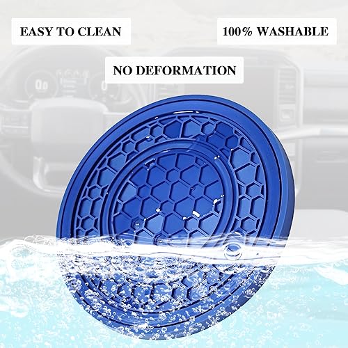Snapklik.com : Auprite Non-Slip Anti Dust Mats - 2 Pack Dark Blue 2.75 ...