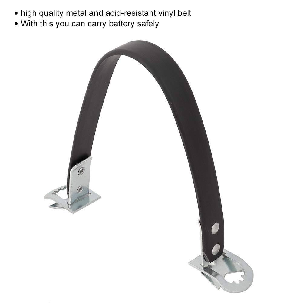Snapklik.com : Heavy Duty Black Metal Side Lift Battery Carrier Strap ...