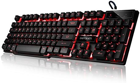 DBPOWER Mechanical Keyboard 104 Keys Full Anti-ghosting Gaming Keyboard ...