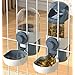Amazon.com : Hanging Automatic Bunny Food Water Dispenser, Gravity ...