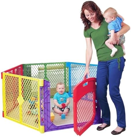 Amazon.com : Evenflo Versatile Play Space Adjustable Play Area, 6-Panel ...