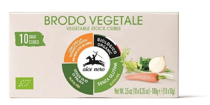 Amazon.com : Alce Nero: "Brodo Vegetale" Organic Bouillon Cubes Pack of ...