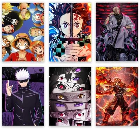 INKLICK Set of 6 anime wall posters and color medium Wall Posters Set ...