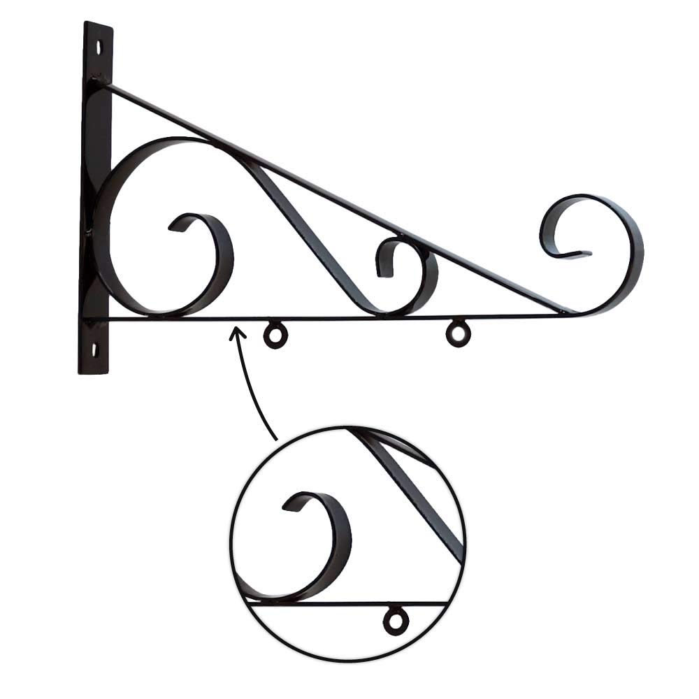 Amazon.com: 18" Scroll Bracket with "S" Hooks : Industrial & Scientific
