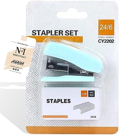 NFI essentials Mini Staplers Desktop Stapler,Assorted Color Small ...