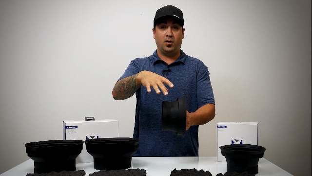 Watch NVX XBAF65 Silicone Rubber Speaker Baffle Kit for 6.5" Speakers ...