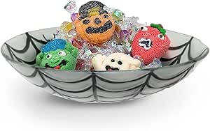 Amazon.com: TEYIGARDEN 2 Pcs Halloween Decorations Candy Bowl Spider ...