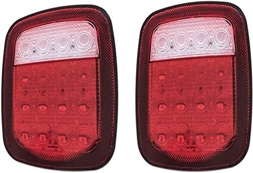 CLOUDSALE JK Tail Light Assembly Clear LED w/Brake Light Compatible ...