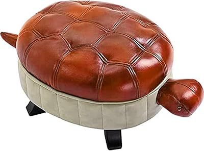 Amazon.com: Kelendle Animal Footstool Turtle Upholstered Ottoman PU ...